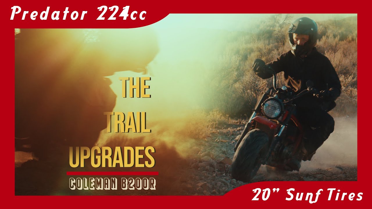 Making the Coleman B200R Minibike a Real Trail Bike! (Predator 224cc ...