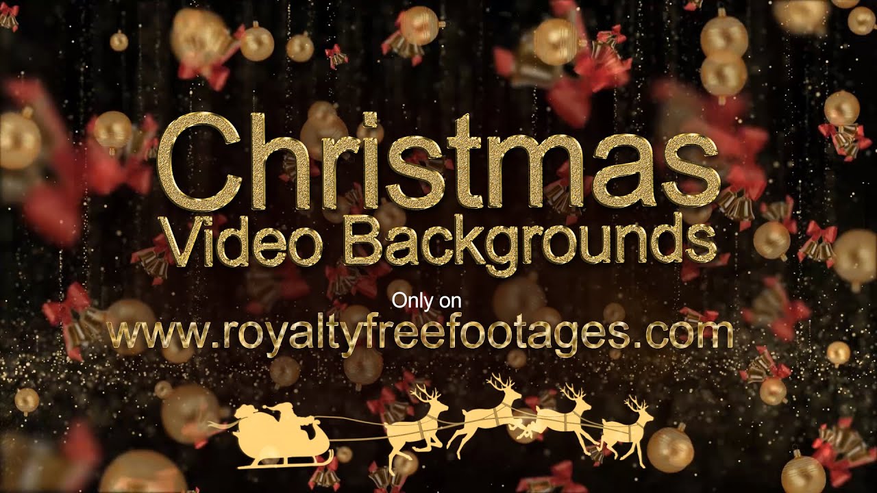 Christmas theme background | Christmas video background loop | Animated ...