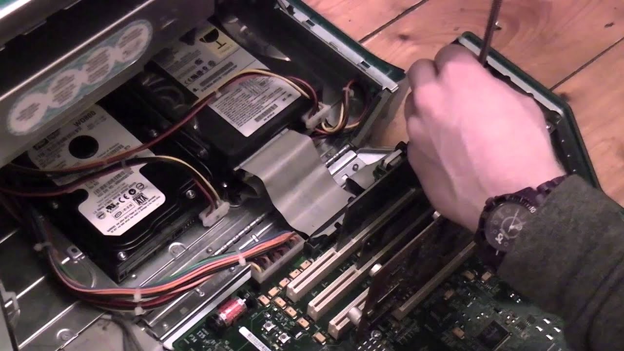 PowerMac G3 Upgrade: PCI SATA Card & SATA HD - YouTube