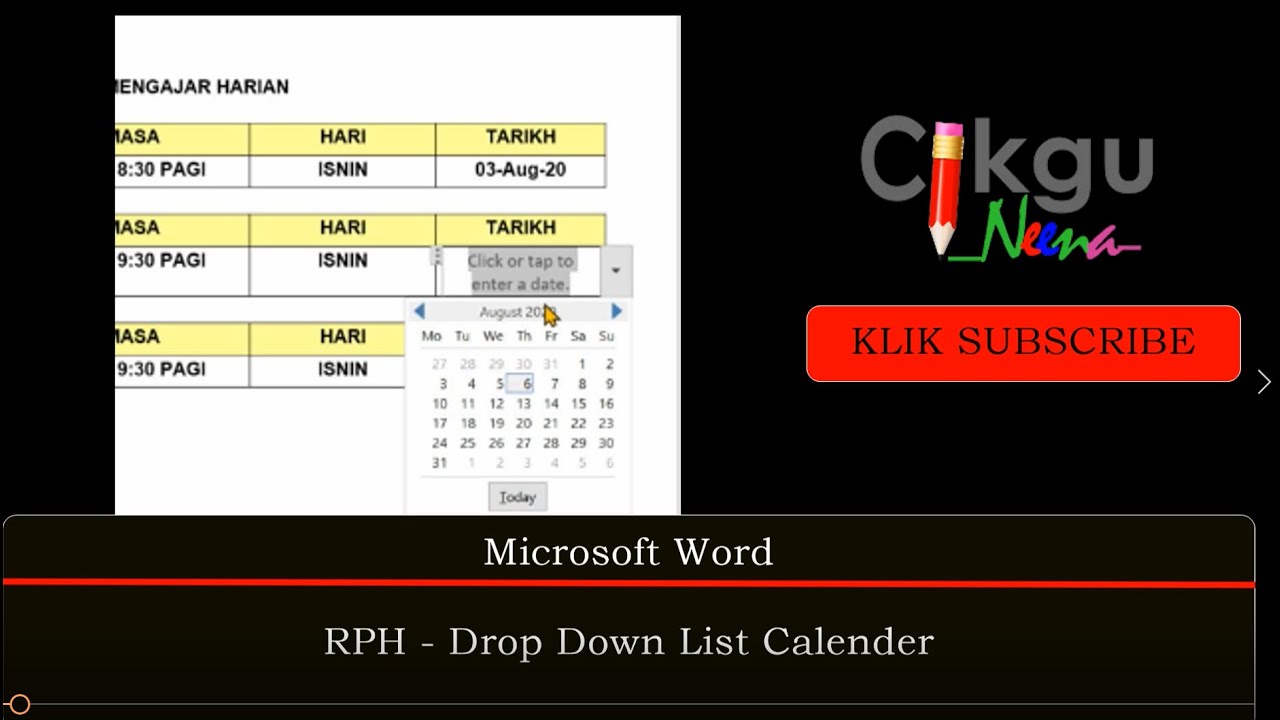 Microsoft Word Drop Down List Calender YouTube microsoft-word-drop-down-list-calender-youtube