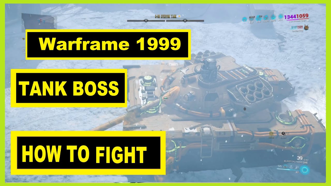 How to do Warframe 1999 TANK boss fight - YouTube