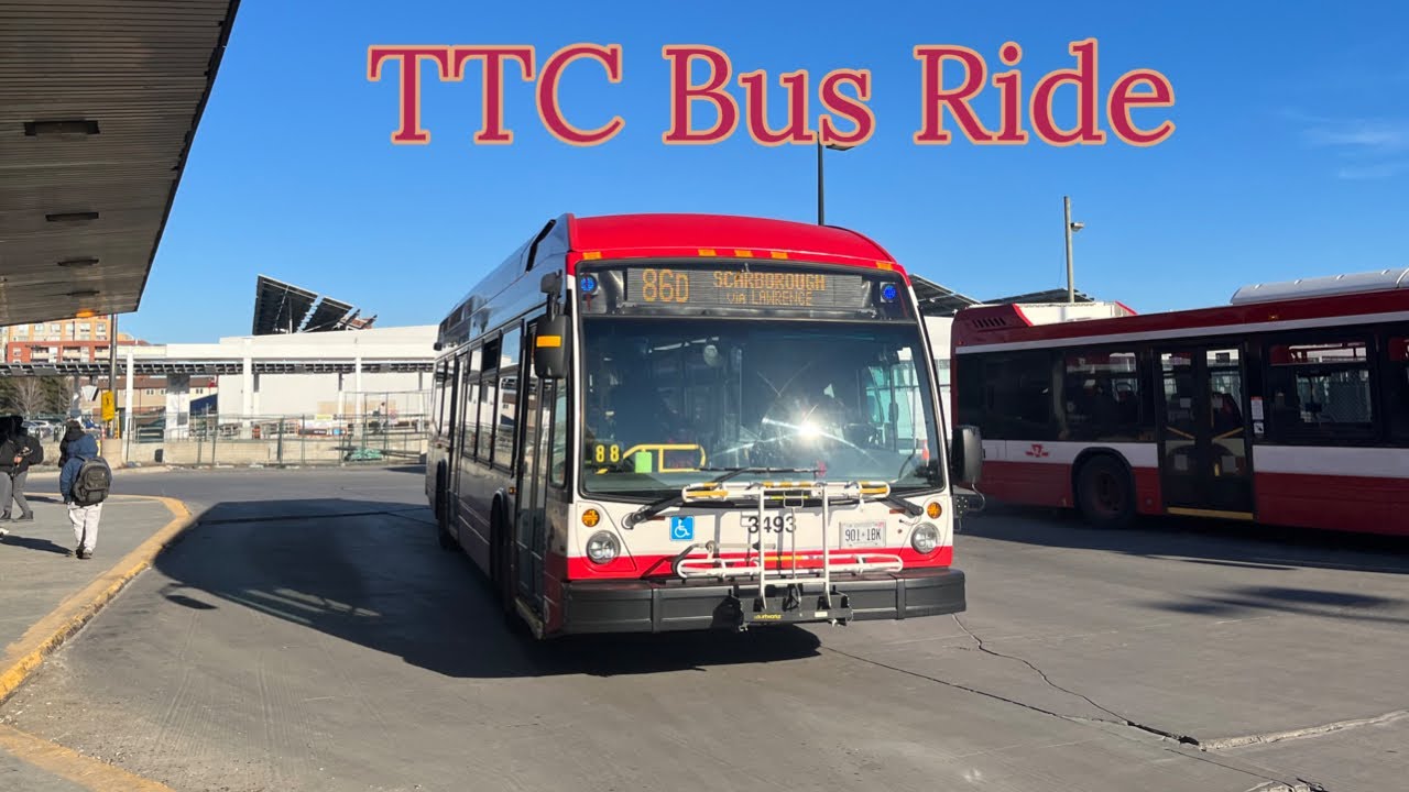Toronto TTC 86D Scarborough Bus Ride - Full Route 2/14/2023 - YouTube