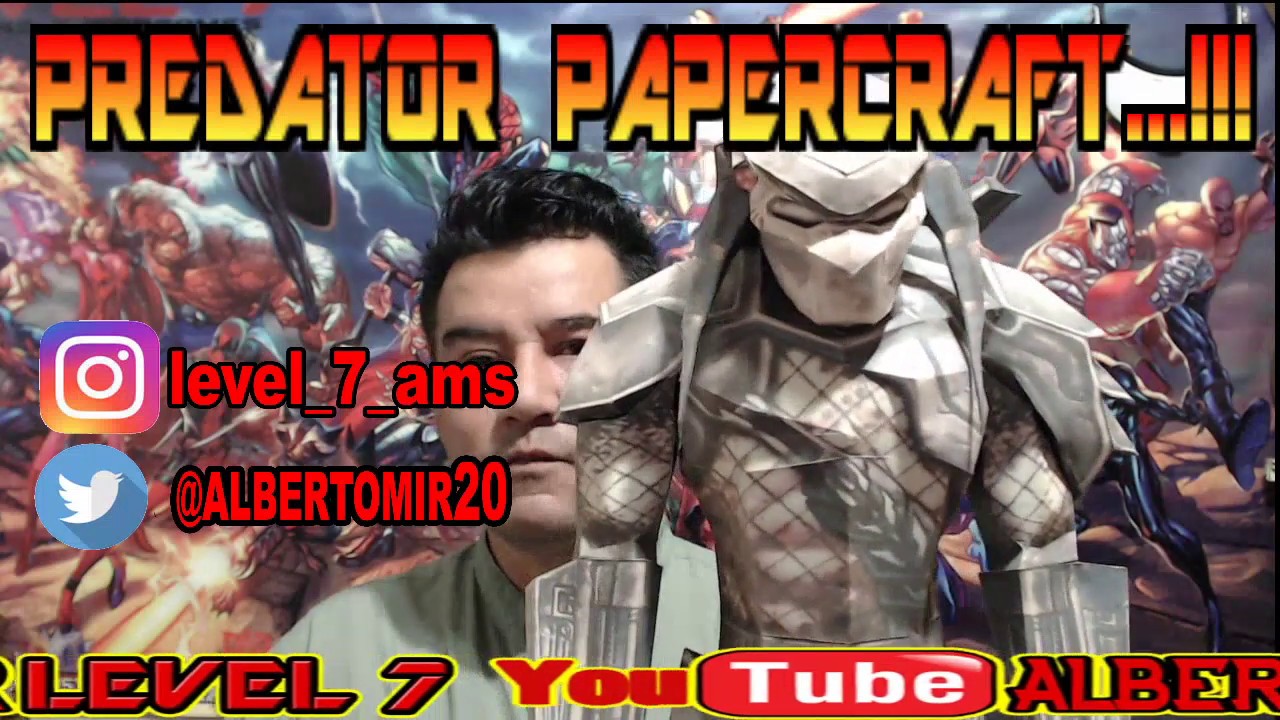 PREDATOR PAPERCRAFT...!!! #predator #papercraft #pepakura - YouTube
