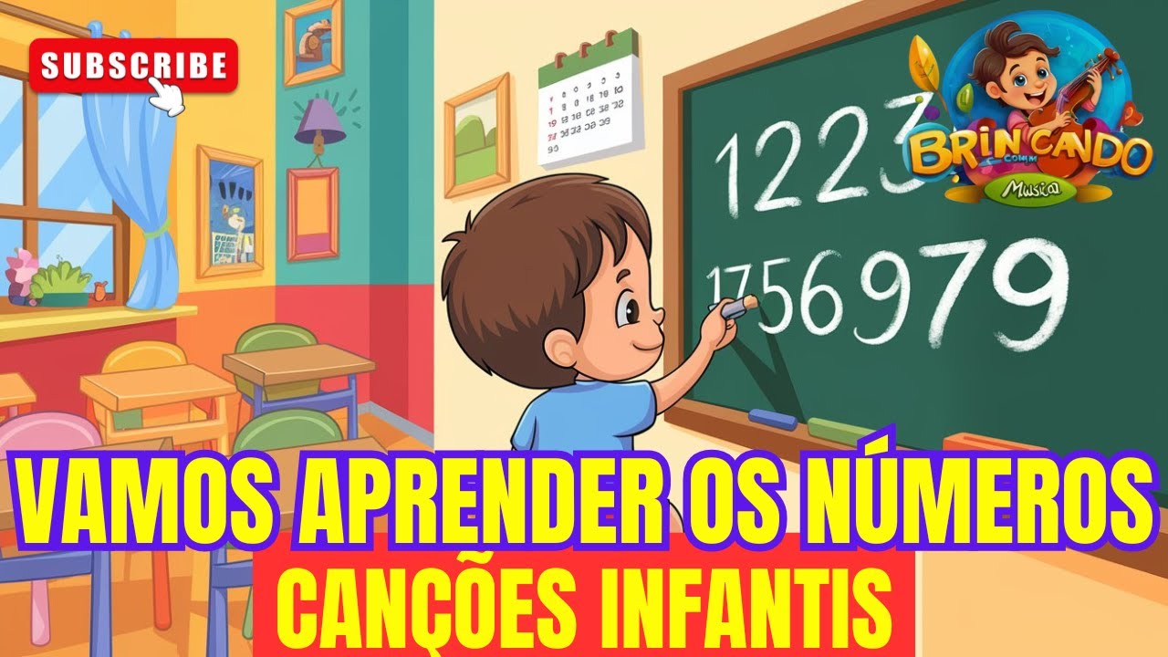 Vamos aprender os números 123 📚 Canções infantis 🎶 Vídeos para crianças ...