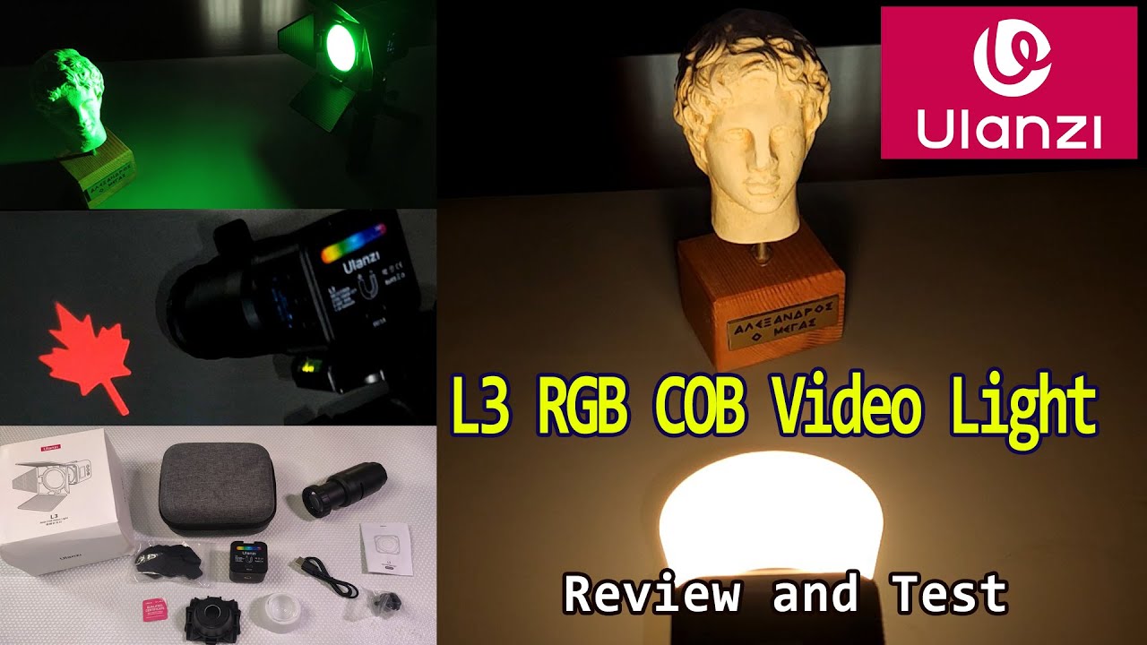 Ulanzi L3 RGB COB Video Light | Review and Testing - YouTube