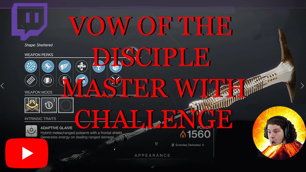 Destiny 2 - Master Vow of the Disciple: Acquisition Challenge - YouTube