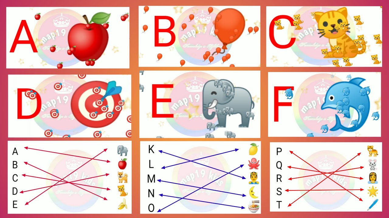 abc,atoz,Lkg English Worksheet | match the letter with pictures ...