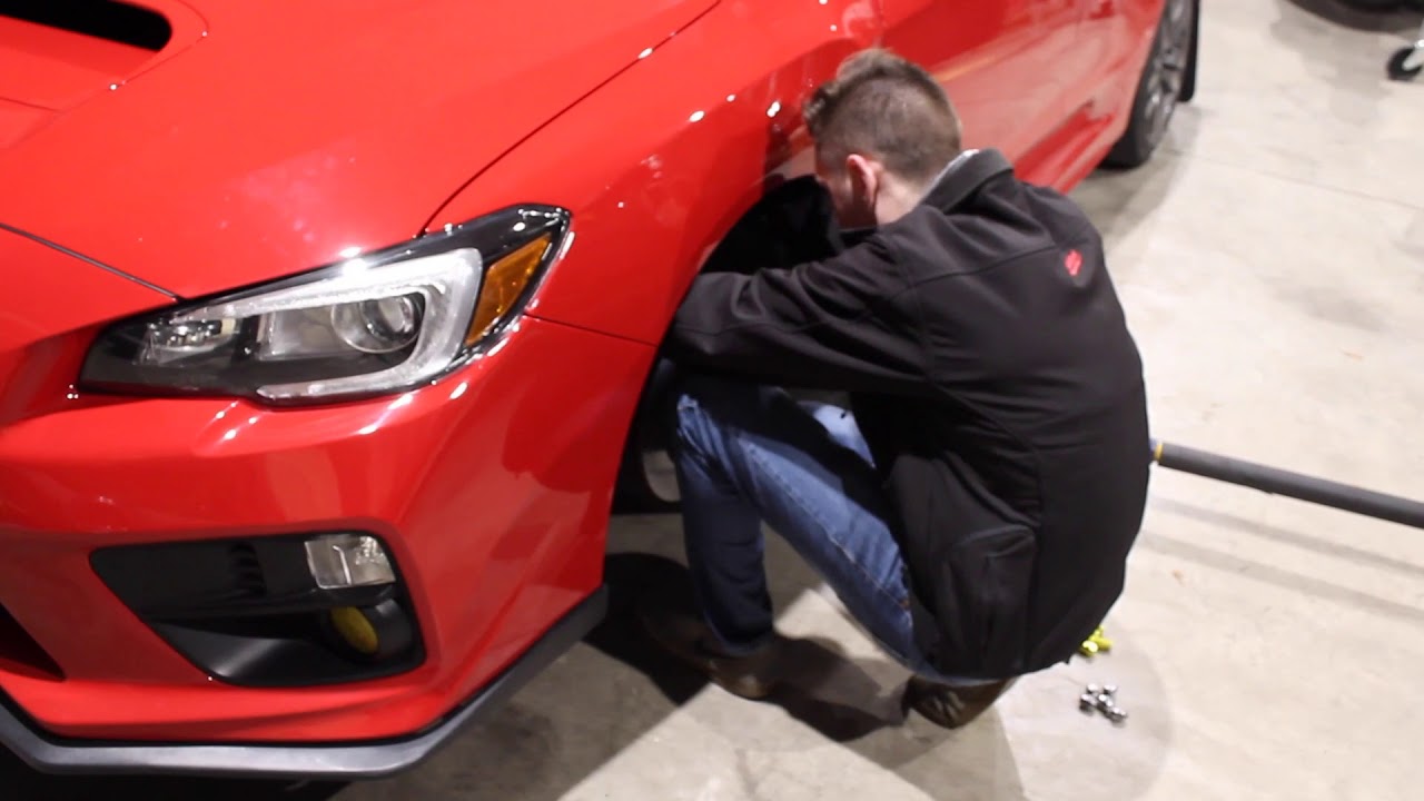 Adjusting ride height: BC Coilovers for 2017 WRX - YouTube