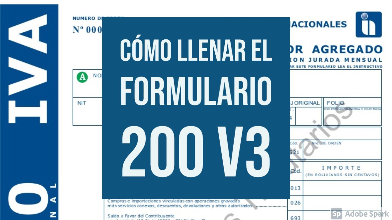 Ejemplo Práctico Llenado Formulario 200 versión 3 - YouTube