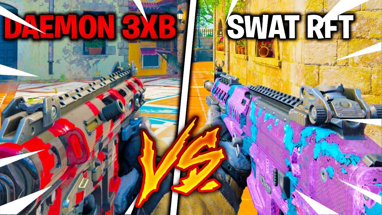 SWAT RFT VS DAEMON 3XB - WHICH DLC WEAPON IS BETTER? [BLACK OPS 4 ...