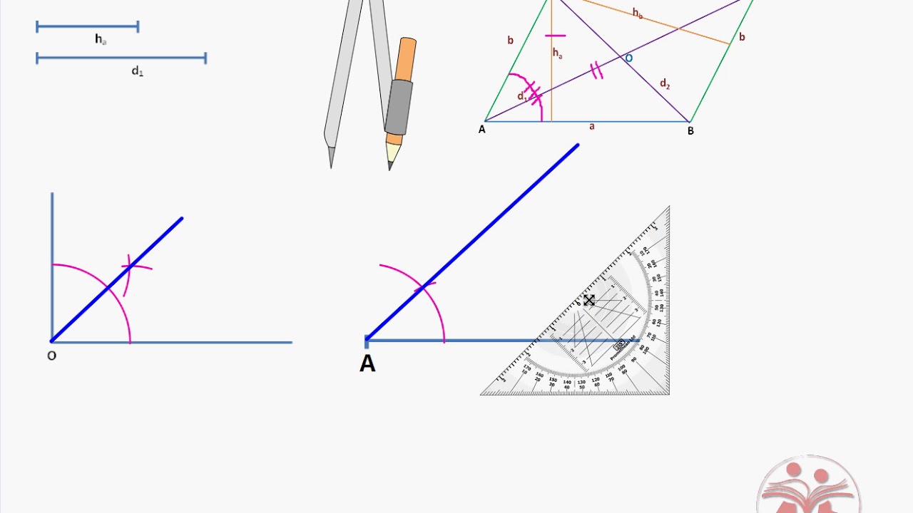 Paralelogramma szerkesztése - 7. feladat - YouTube