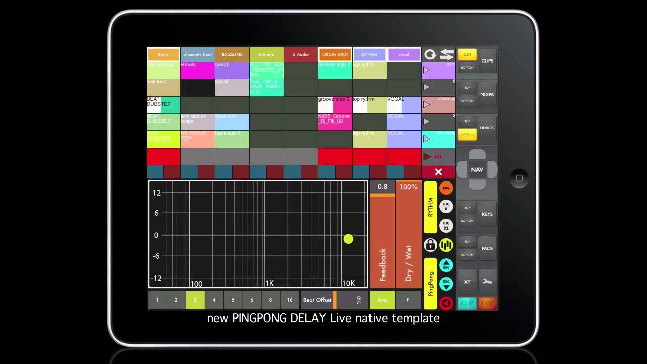TouchAble version 1.3 - Control Ableton Live 8 with iPad - What's new ...