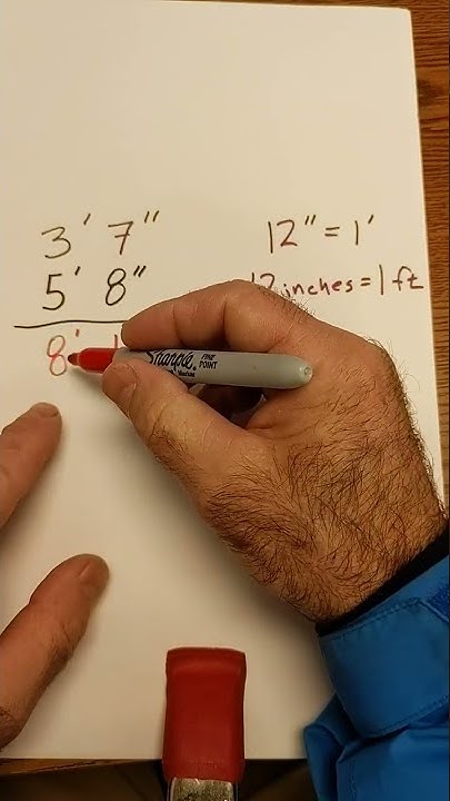 How to Add Inches and Feet - YouTube