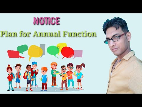 A notice for annual function|Notice writing in English|How to make ...