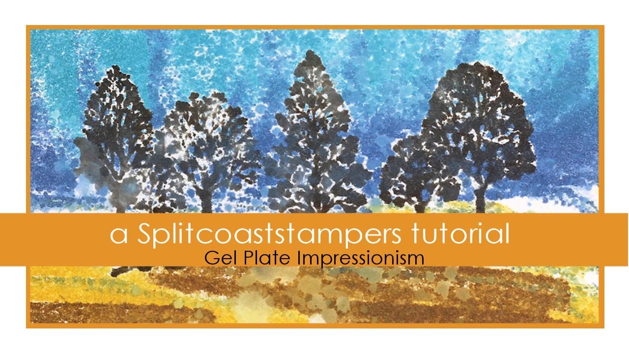 Gel Plate Impressionism - YouTube