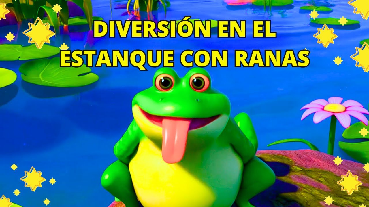 Jugando y Saltando en el ESTANQUE con RANAS | Canta con Pibbie # ...