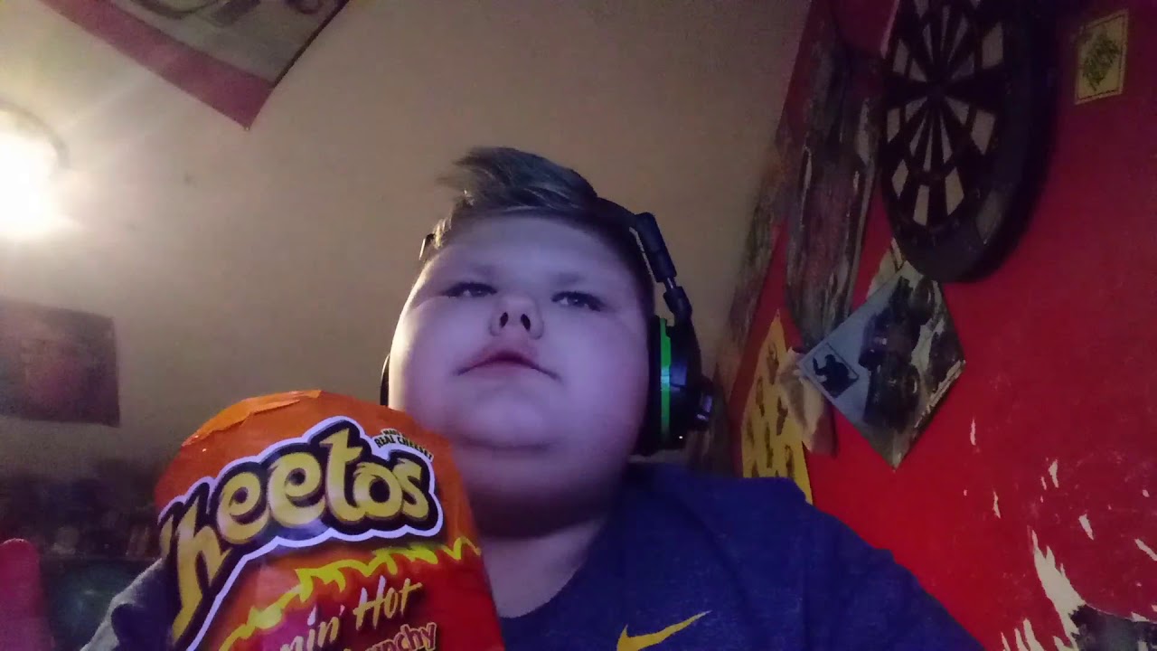 Hot cheetos reaction - YouTube
