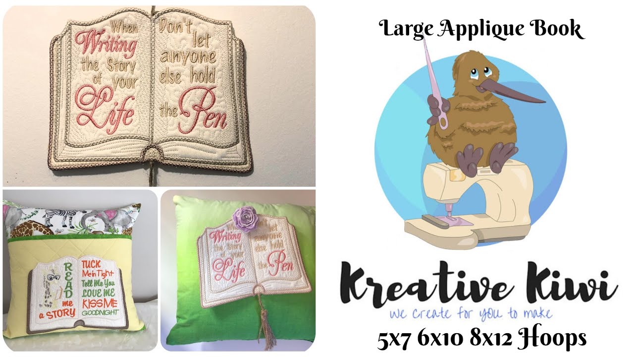 How to make Large Applique Book Video - YouTube