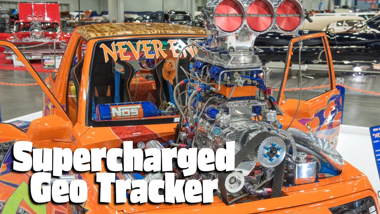 INSANE 1,200 HP Nitrous Supercharged Chevy Geo Tracker - YouTube