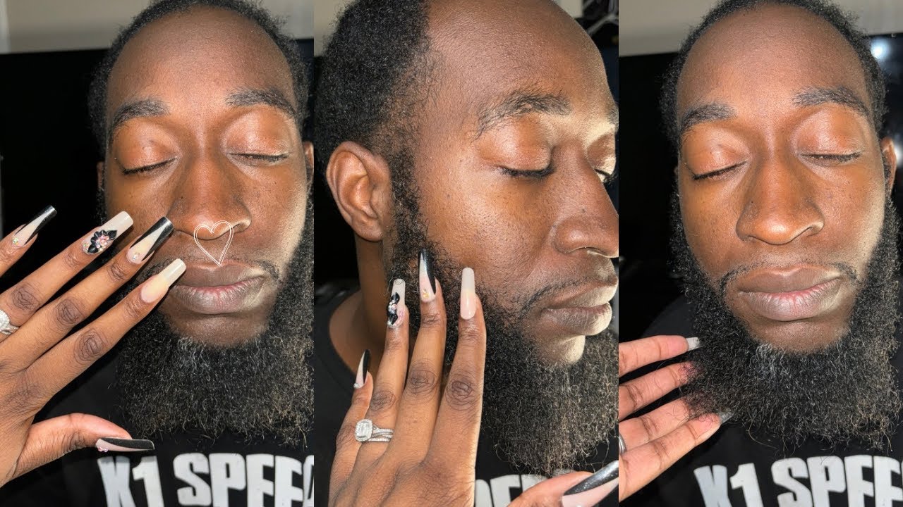 BEARD SCRATCHING ASMR | NITPICKING BEARD | CARESSING FACE ASMR |WATER ...