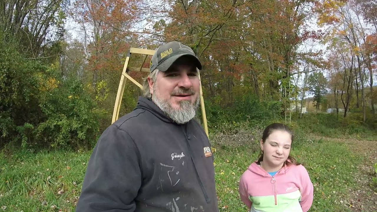 How to stand up a 12ft Elevated Deer Blind or at least how we did Step ...