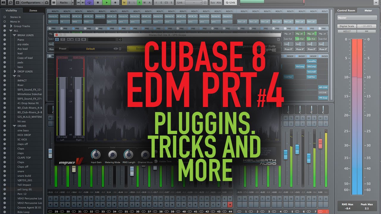 Cubase Pro 8 EDM Prt4 with DJ Mad - YouTube