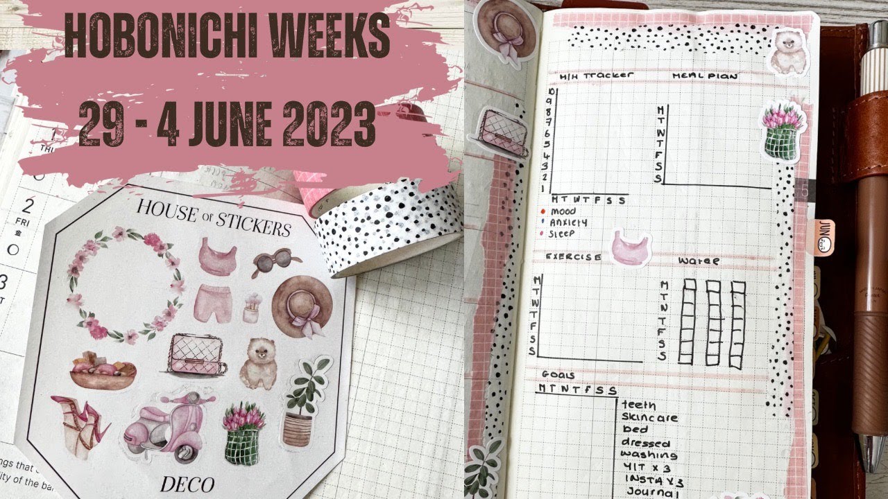 Hobonichi weeks || 29-4 June || health and wellbeing - YouTube