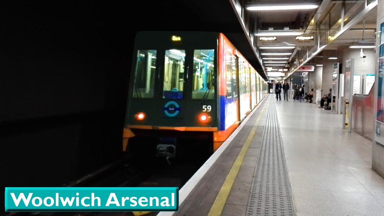 Woolwich Arsenal : London DLR ( B2K - B92 Stock ) - YouTube