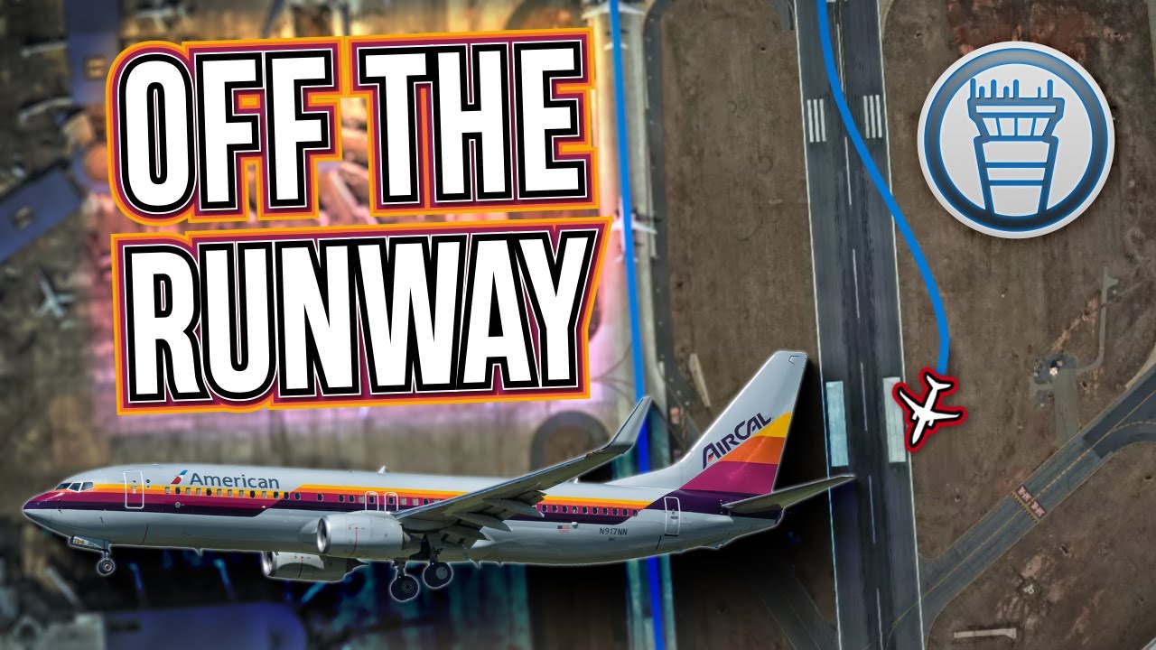 American 737 Suffers RUNWAY EXCURSION After Rejected Takeoff [ATC audio ...