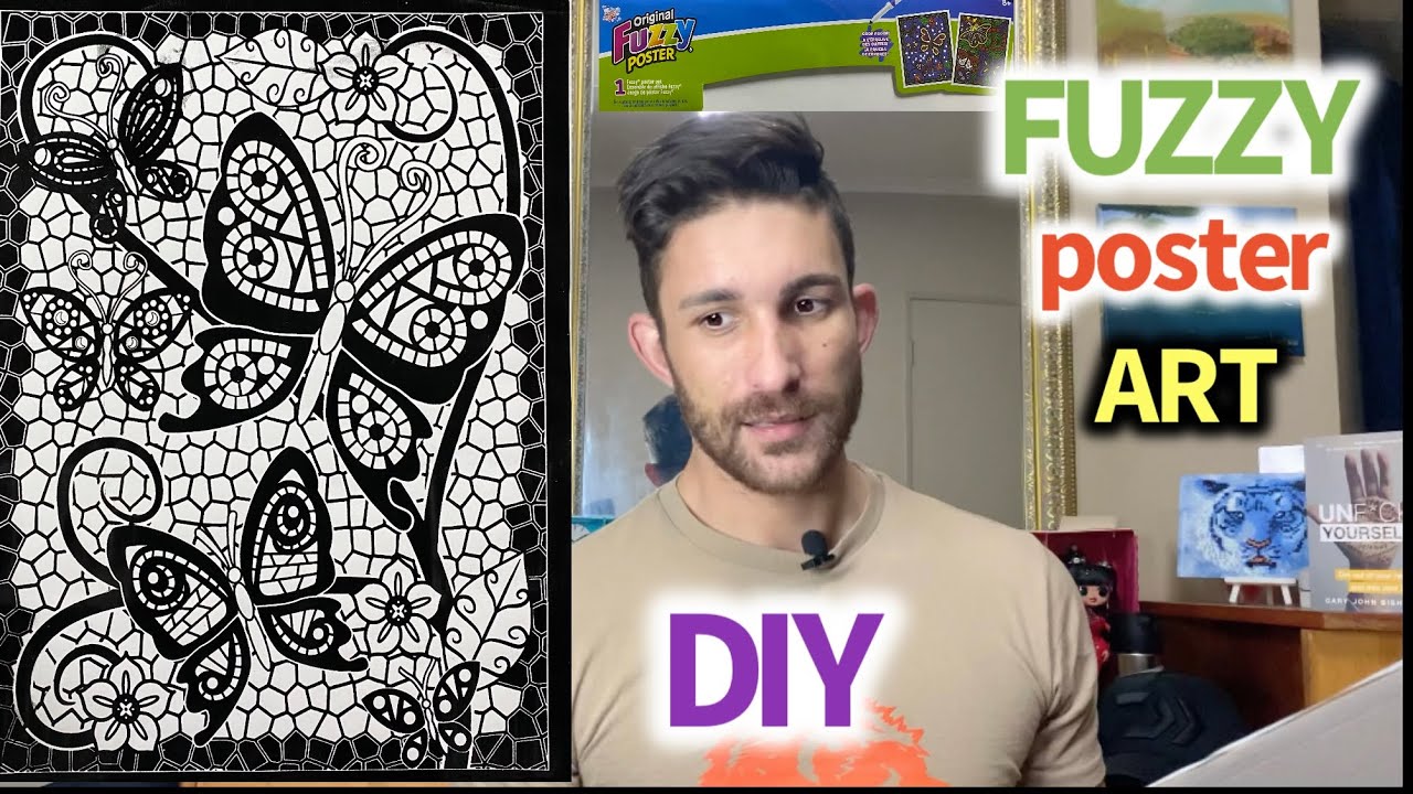 DIY Fuzzy VELVET Coloring POSTER - how does it works & to create your ...