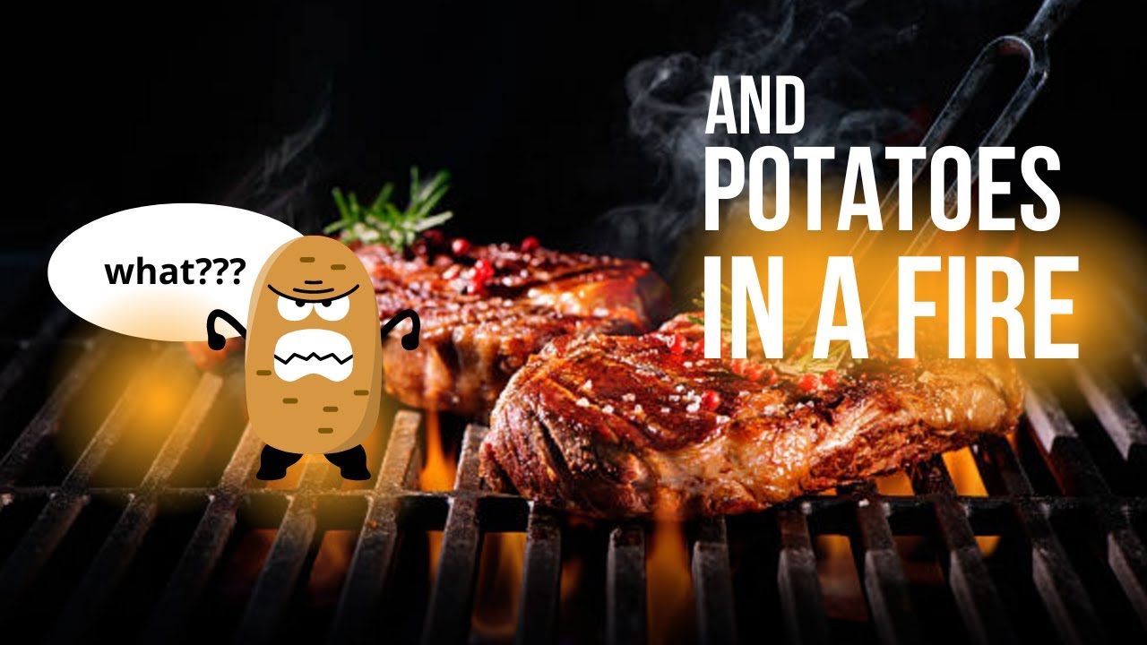 How to cook potatoes in fire without foil ? - YouTube