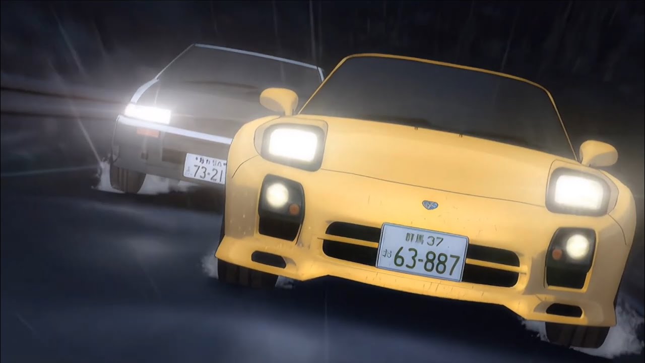 Initial D - FD3S vs AE86 Levin Turbo - YouTube