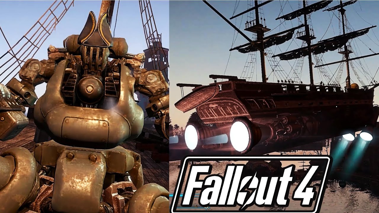Fallout 4 +180 Mods | El USS Constitution | Capitán IronSides | Cap #13 ...