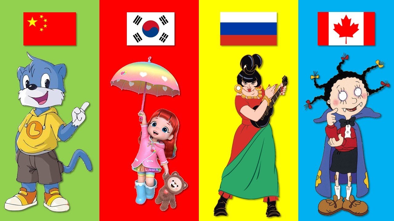 Cartoons From Different Countries | Pt.26 - YouTube