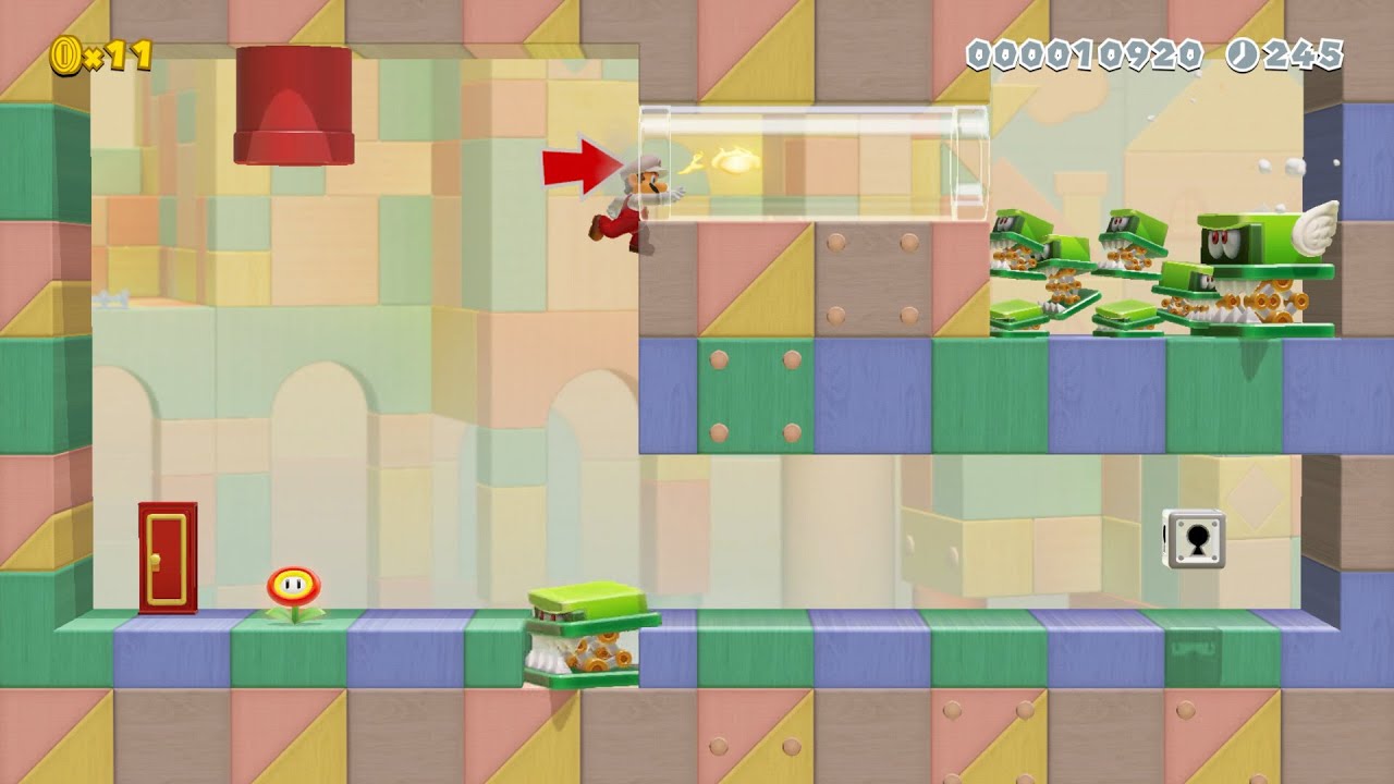 [マリオメーカー2] ホッパーでジャンプ (Hop-Chops - [Super Mario Maker2]) - YouTube