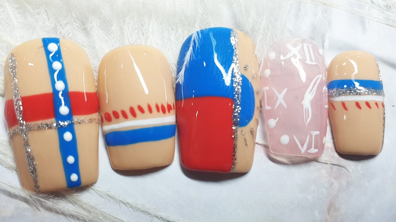 Nail Art Inspiration - Bling Nails Art with random pattern_Elegant Nail ...