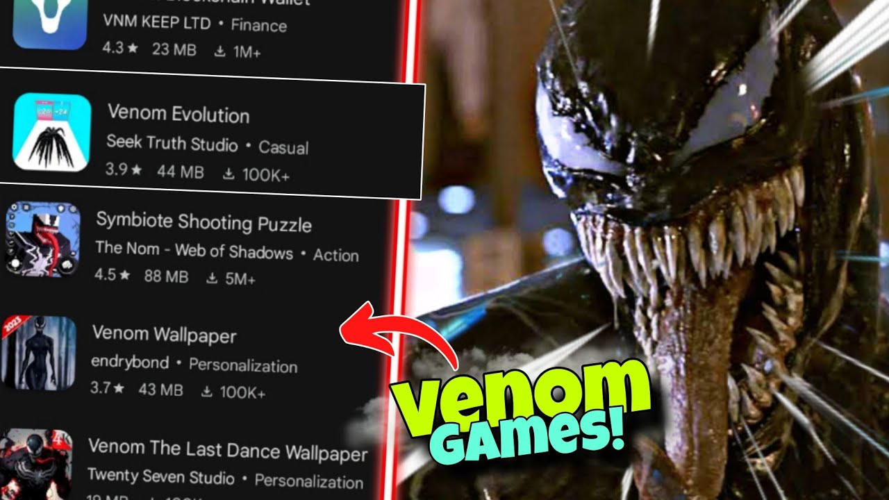 Playing Best Venom Games !! - YouTube