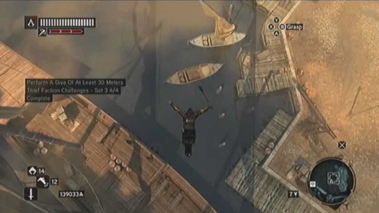 Assassin's Creed Revelations: 30 Meter Dive - YouTube