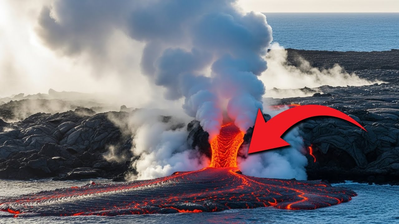 Explosive Lava Entry Into the Sea — Nature’s Raw Power! - YouTube