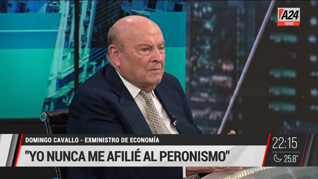 "Yo nunca me afilié al peronismo", Domingo Cavallo en #ParaQueSepas 23 ...