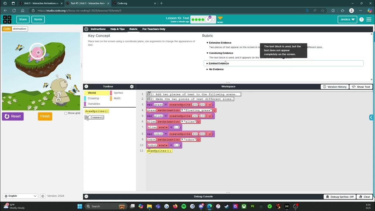 Code.org - CS Discoveries - Unit 3: Interactive Animations & Games ...