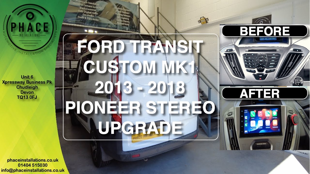 FORD TRANSIT CUSTOM MK1 2013 - 2018 PIONEER TOUCHSCREEN APPLE CARPLAY ...