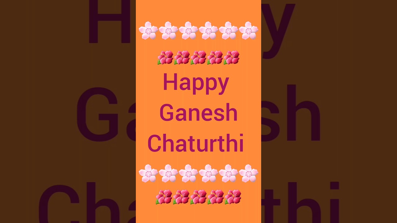Happy Ganesh Chaturthi To everyone🌺🌸🌺🌸..Jai jai Gan Gan pati a Namah 🙏🙏 ...