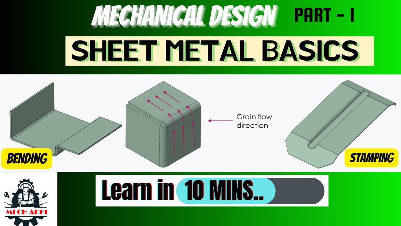 Sheet metal design - Best Practices and Tips - YouTube