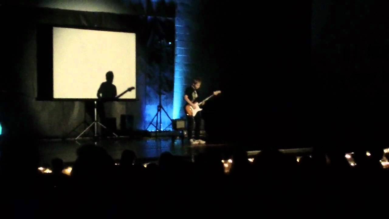 Talent Show Surprise 10 year old guitarist - Tuff Darts Cover - YouTube