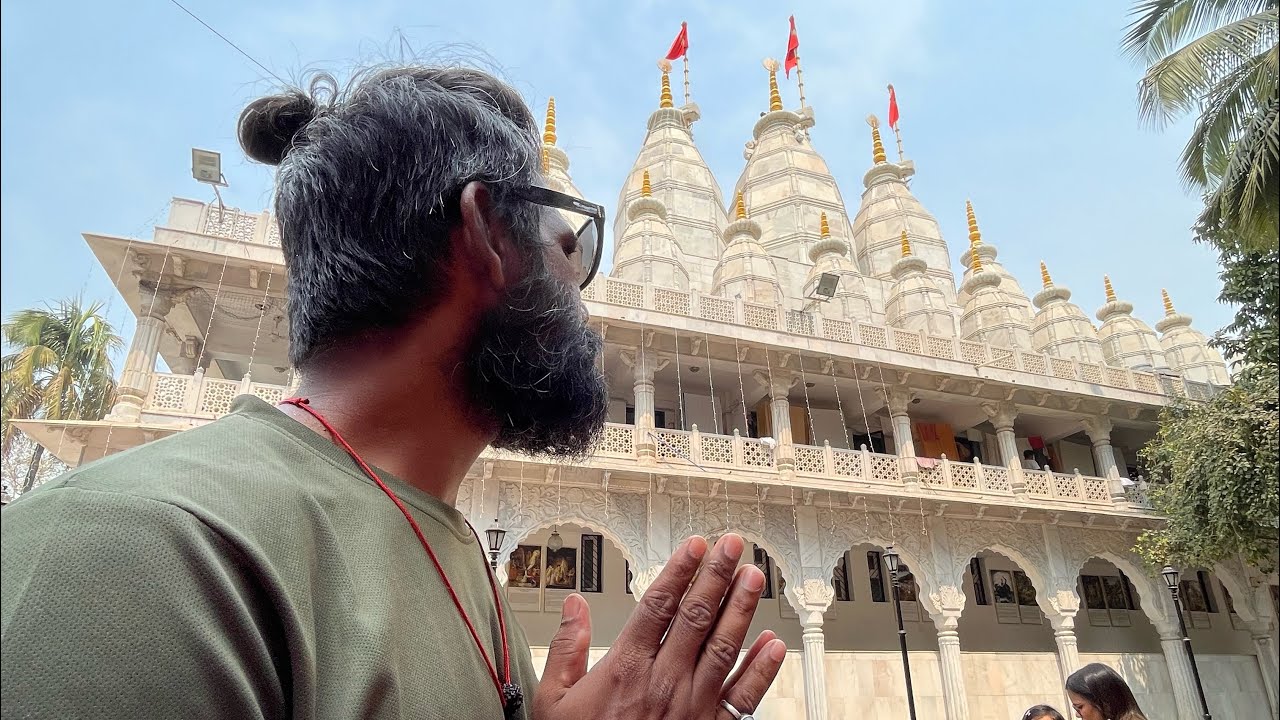 ISKCON MANDIR JUHU MUMBAI 🙏#iskcon #juhu #darshan #today #motivation # ...