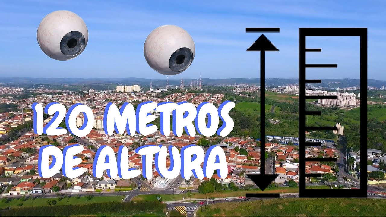 É Alto??? Veja Drone em 120 metros de altura(O máximo permitido pela ...
