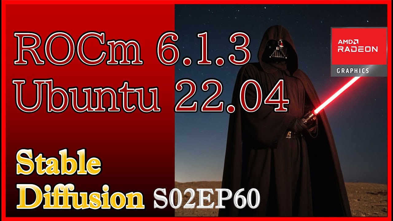 AMD ROCm 6.1.3 Ubuntu Stable Diffusion - YouTube