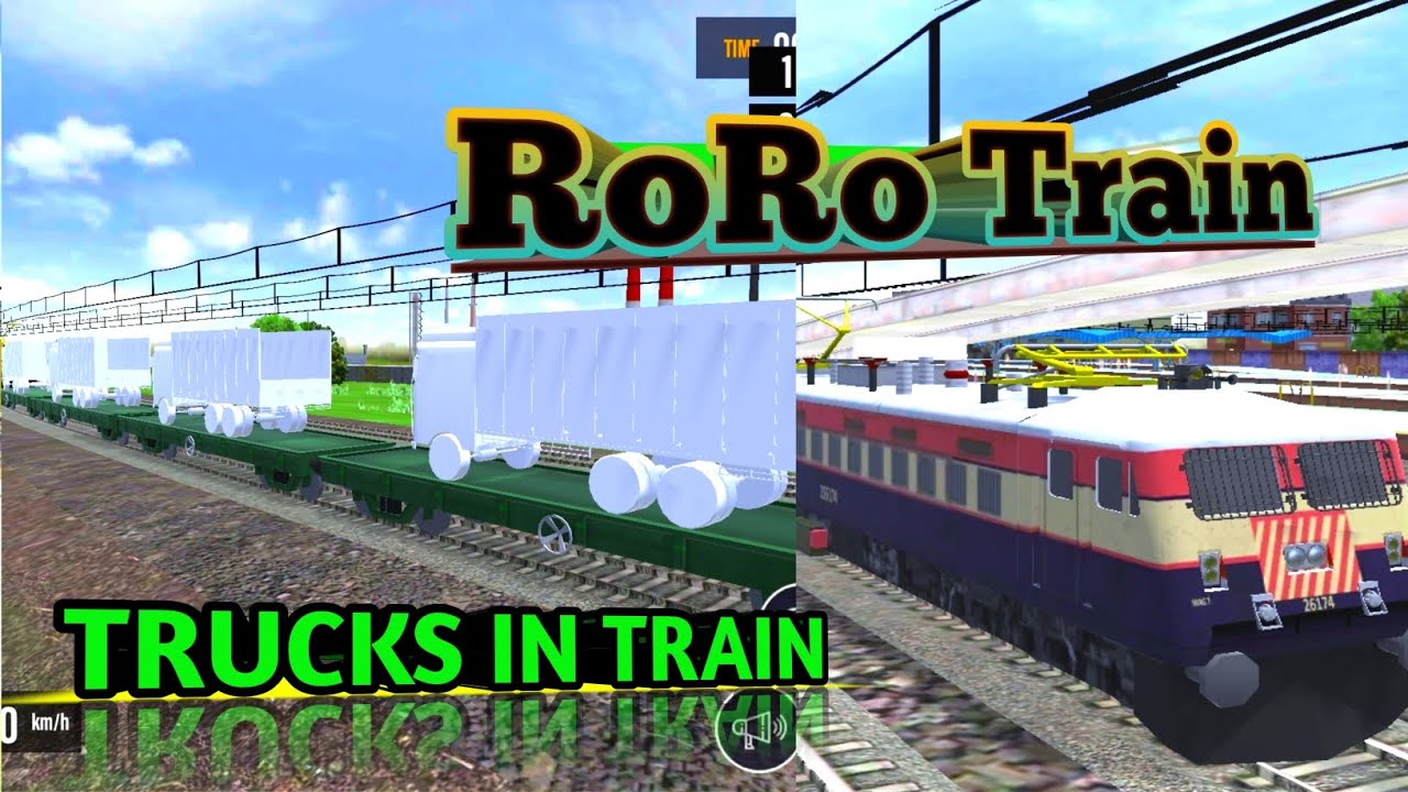 RoRo Train | Trucks on Rail | Best of Konkan Railway😃 - YouTube