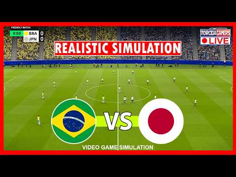 Brazil vs Japan | World Cup 2026 | eFootball PES 2021 Simulation